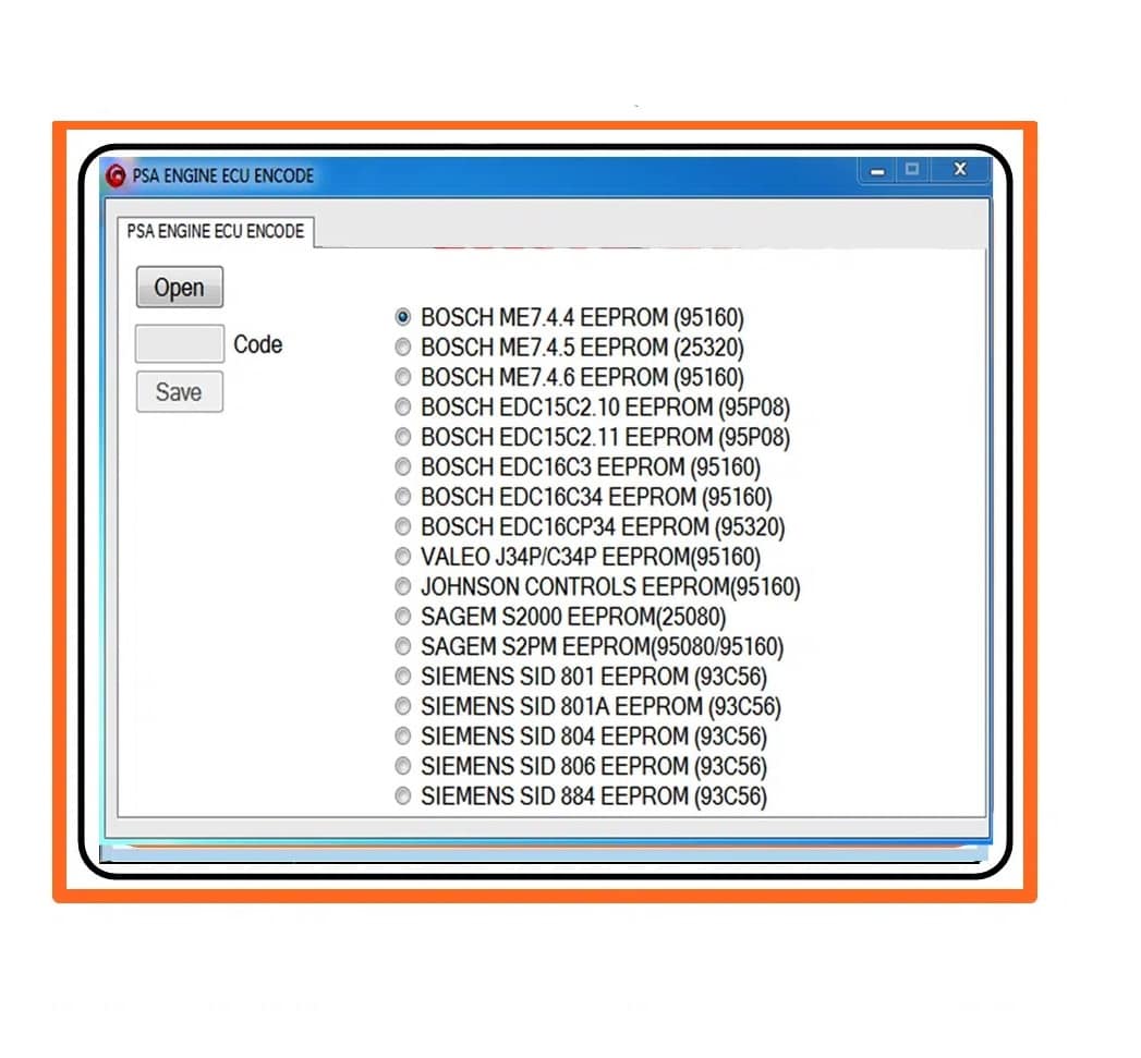 PSA Engine ECU encoder - Lionsred.net - Automotive