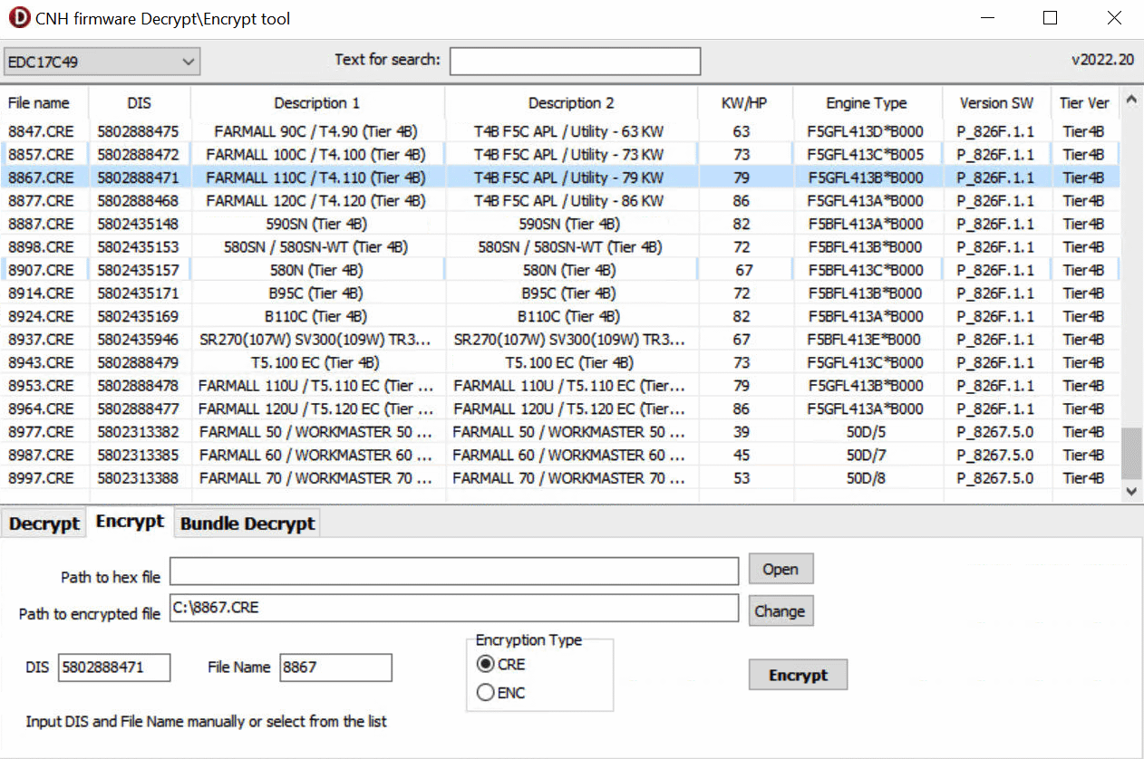 CNH-firmware-encrypt-decrypt-tool PC unlocked - Lionsred.net - Automotive