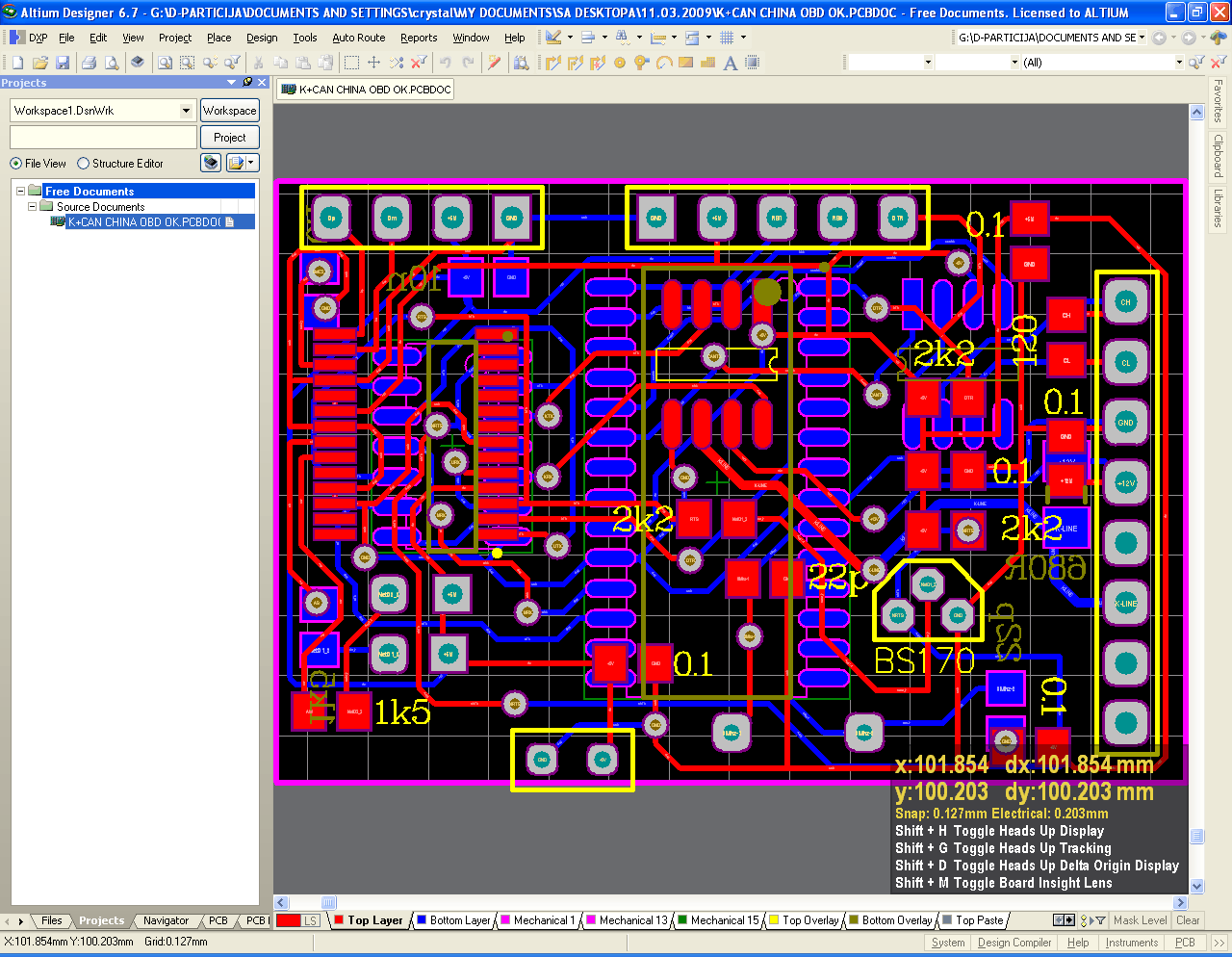 VAG K+CAN Commander VAG K+CAN Commander PCB + Schematic + 2 x Hex v1.4 ...