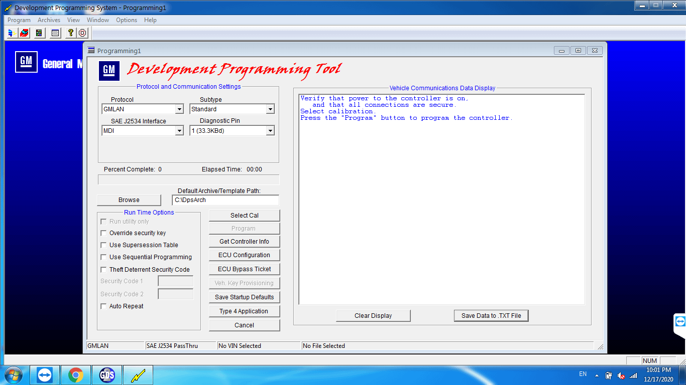 GM Development Programming System (DPS v4.51) - Lionsred.net - Automotive