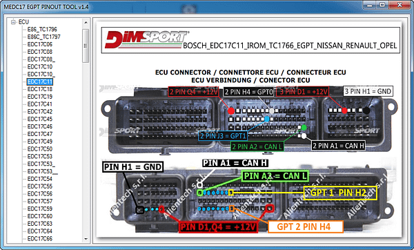 Ecu pinout tool with gpt pins (PCM FLash) + Other pinouts - Lionsred.net - Automotive