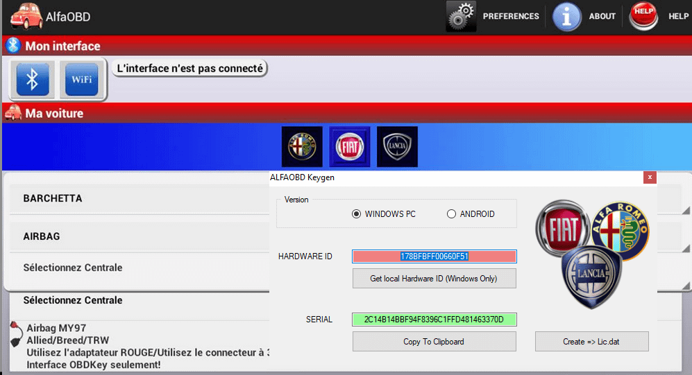 AlfaOBD v2.5.60 with keygen - Lionsred.net - Automotive
