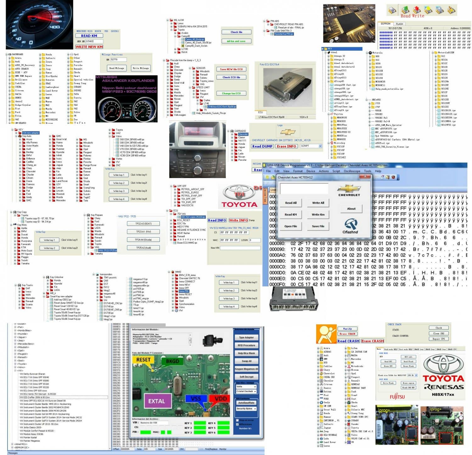 UPA USB 1200+ SCRIPTS - PINOUTS - CALCULATOR0s - PHOTOS - Connections ...